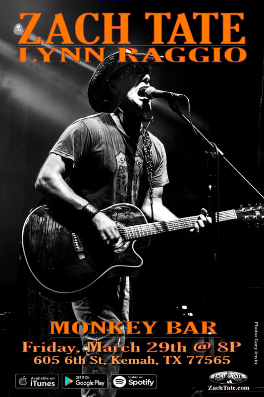 Upcoming Shows - ZACH TATE BAND